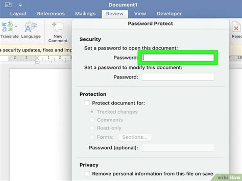 How To Password Protect A Word Document Windows Mac