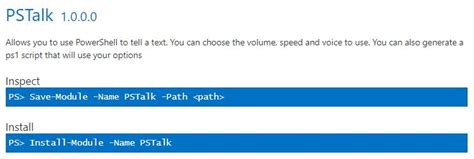 powershell module pstalk speak with powershell syst and deploy