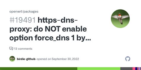 Dns Proxy Do Not Enable Option Forcedns 1 By Default · Issue