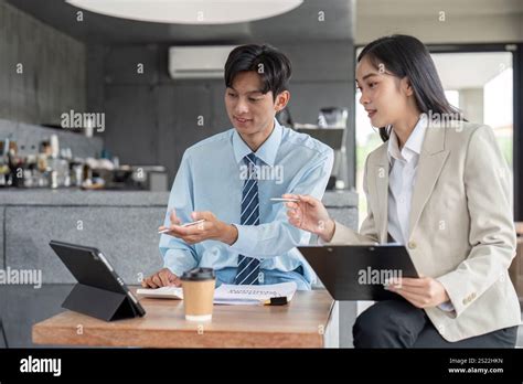 Strategic Brainstorming Session Business Team Meeting Over Coffee