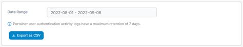 Authentication Logs Portainer Documentation