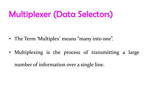 ppt multiplexer and demultiplexer powerpoint presentation free