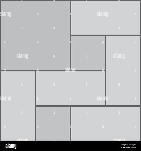 Pavement Granite Tiles Parquet Paving Pattern With Contrasting Blocks Vector Street Or