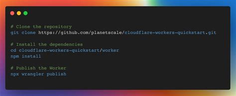 Planetscale On Twitter Cloudflare Next Clone The Repo Down To Your