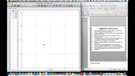 Physics 1 Loggerpro Instructions Youtube