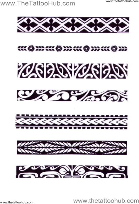 Hawaiian Tribal Band Tattoos For Women