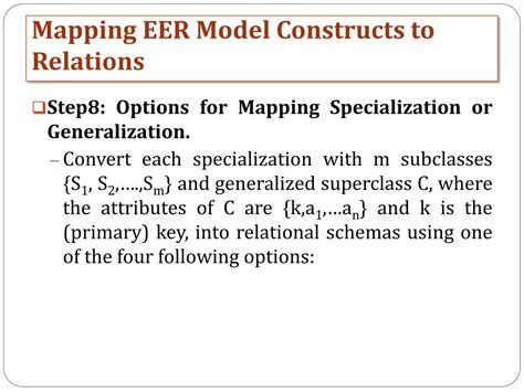 Ppt Relational Database Design By Er And Eer To Relational Mapping