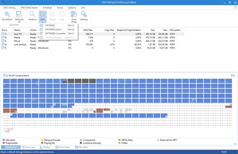 Defragmentation Method For Zone Filing Oando Software