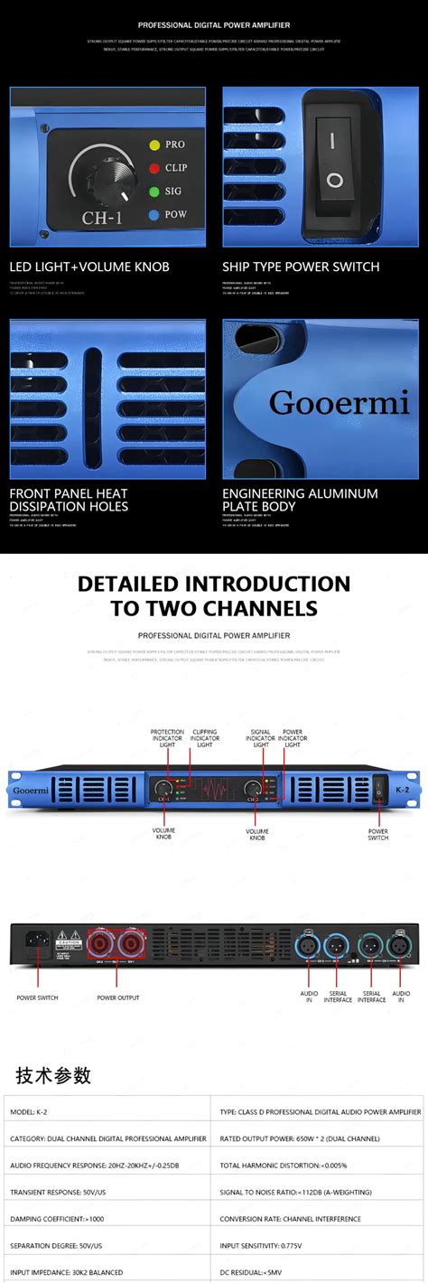 Brand New Class D Power Amplifier With High Quality