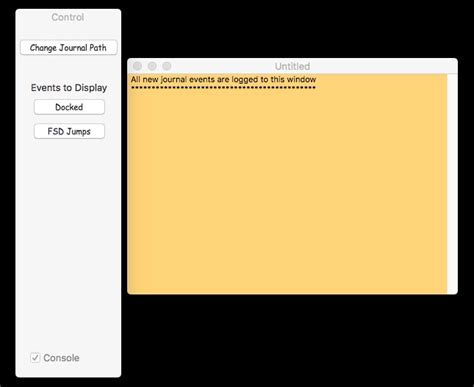 Nstextviewnsviewcontrollernsnotification Used For A Console Log Function For A Macos App In