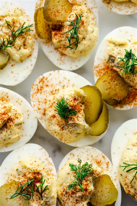 The Best Dill Pickle Deviled Eggs Keto And Whole30 What Great Grandma Ate