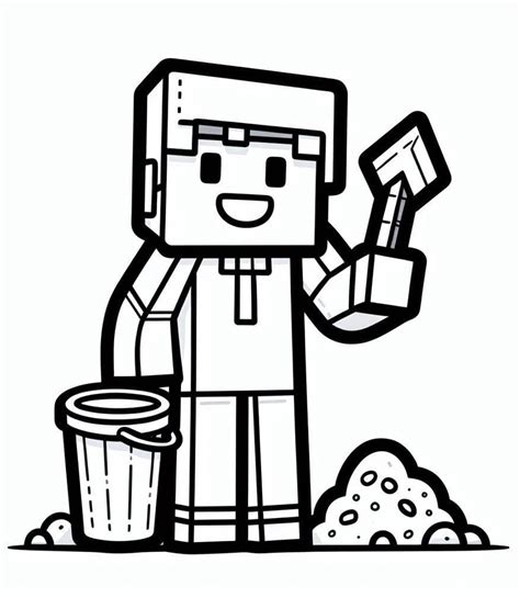 Minecraft Coloring Pages Coloringlib