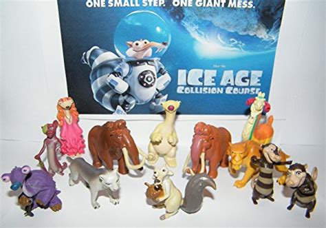 Ice Age Collision Course Movie Deluxe Figure Set Of 13 With Scrat Sid