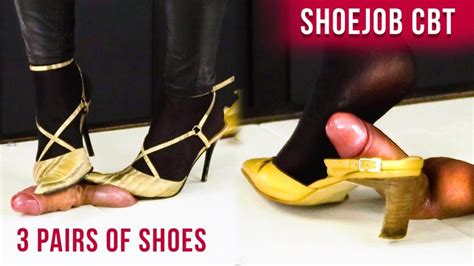 Cock Balls Stomping Shoejob In Cockbox 3 Pairs Of Shoes House Of