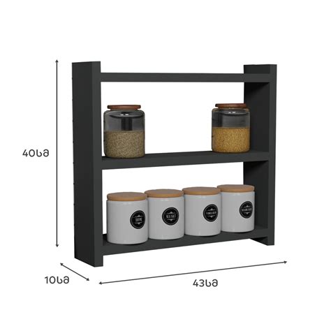 ნაცრისფერი სამდონიანი თარო Grand Store ონლაინ სათავსო