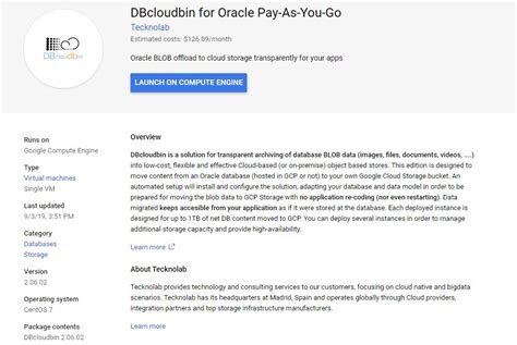 gcp deployment database downsizing to cloud object storage