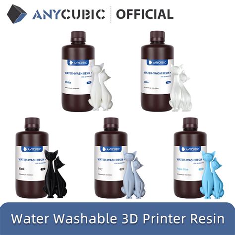 ANYCUBIC Water-Wash Resin For LCD 3D Printer High Precision Low Odor ...