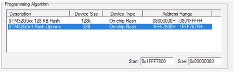 Stm32g0 Option Byte Stmicroelectronics Community