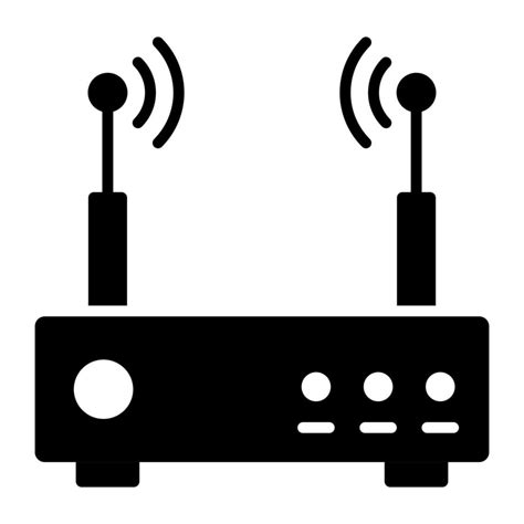 Wifi Router Vector Design Editable Icon Of Wireless Modem Vector Art At Vecteezy