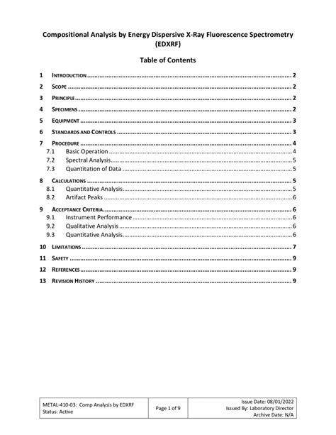Metal 410 03 Compositional Analysis By Energy Dispersive X Ray