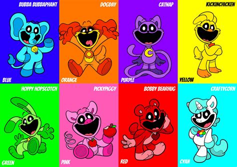 Smiling Critters Colors By Fnafplushcute On Deviantart