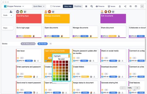 user story map for jira productgo