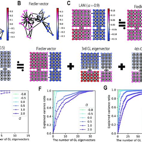 the relationship between graph laplacian eigenvectors and lam a