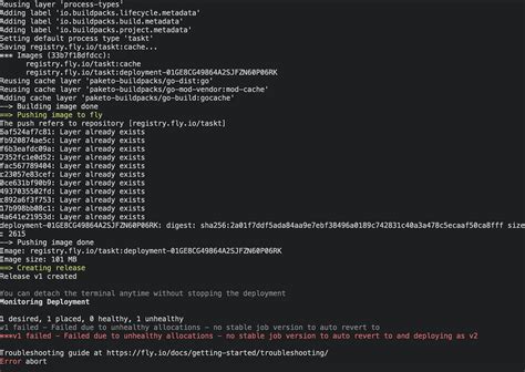 Failed Deploy Unhealthy Allocs Questions Help Fly Io