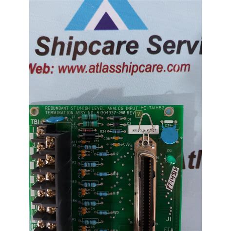 HONEYWELL MC TAIH52 REDUNDANT STI HIGH LEVEL ANALOG INPUT TERMINATION Atlas Shipcare Services