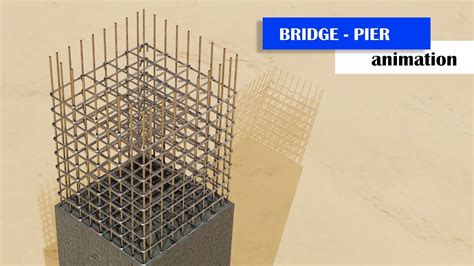 Bridge Part 3 Rectangular Pier Reinforcement Step By Step Youtube