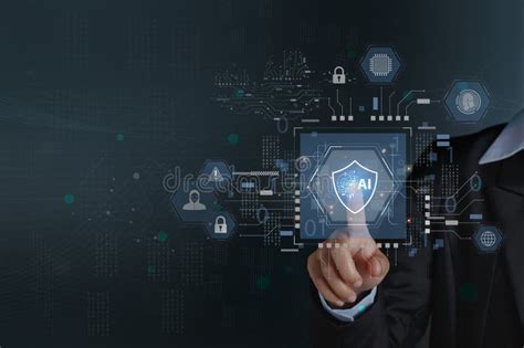 Cyber And Internet Security Concept Corporate Data Protection User Privacy Using Ai Technology