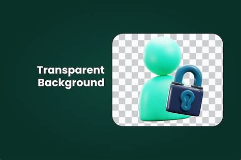 3d Encryption Icon Design Template Place