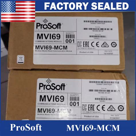 New Prosoft Mvi69 Mcm Modbus Master Slave Communication Module Us
