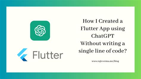 How I Created A Flutter App Without Writing Any Code Using Chatgpt