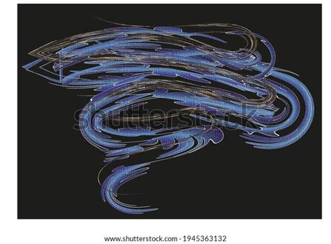 Curved Smooth Lines Made By Authors Stock Illustration 1945363132 Shutterstock
