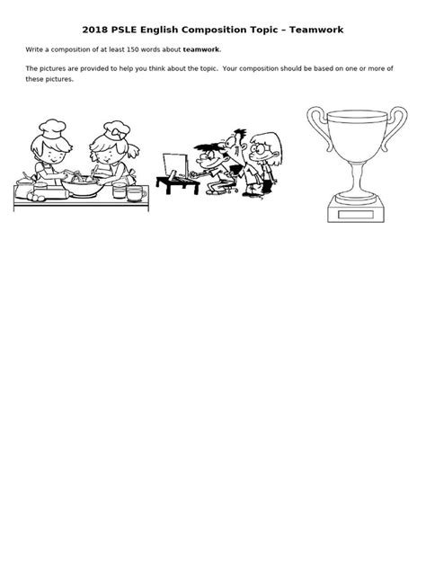 P6 Team Work Composition Worksheet Pdf