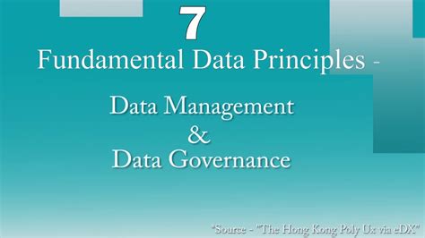 7 Fundamental Principles For Data Management And Data Governance