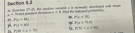 solved section 5 2in exercises 27 32 ﻿the random variable x