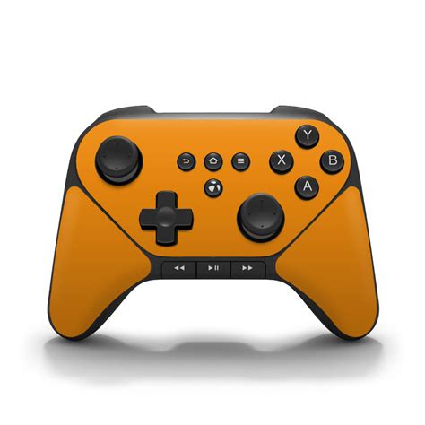 Solid State Orange Amazon Fire Game Controller Skin IStyles