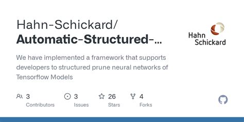 Github Hahn Schickardautomatic Structured Pruning We Have