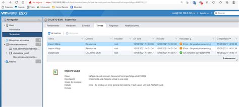 error deploying vm from ovf and vmdk files vmware vsphere