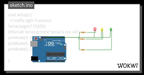 Traffic Light Fransisco Wokwi Esp32 Stm32 Arduino Simulator
