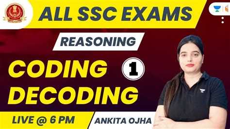 coding decoding part 1 reasoning all ssc exams ankita ojha youtube