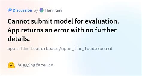 Open Llm Leaderboardopenllmleaderboard · Cannot Submit Model For
