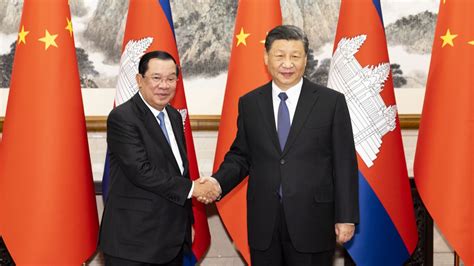 Председатель КНР Си Цзиньпин встретился с премьер министром Камбоджи Хун Сеном Cgtn на русском