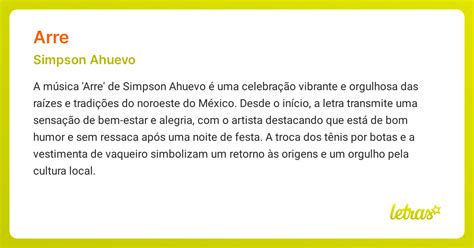Significado Da Música Arre Simpson Ahuevo Letrasmusbr