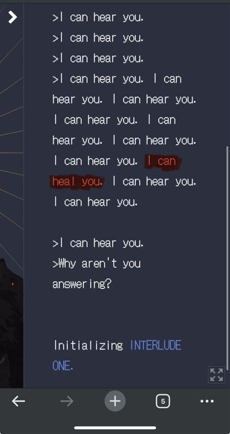 Im Just Checking In With A Spelling Mistake I Was Replaying Chapter 5