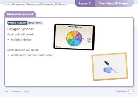 Classifying 2d Shapes Lesson Maths Au