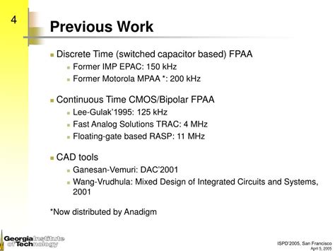Ppt Mapping Algorithm For Large Scale Field Programmable Analog Array