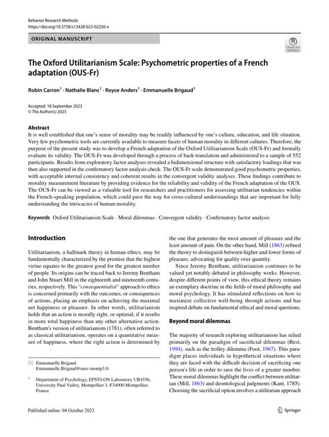 Utilitarianism Scale The Essence Of Utilitarianism A Vibrant Visual